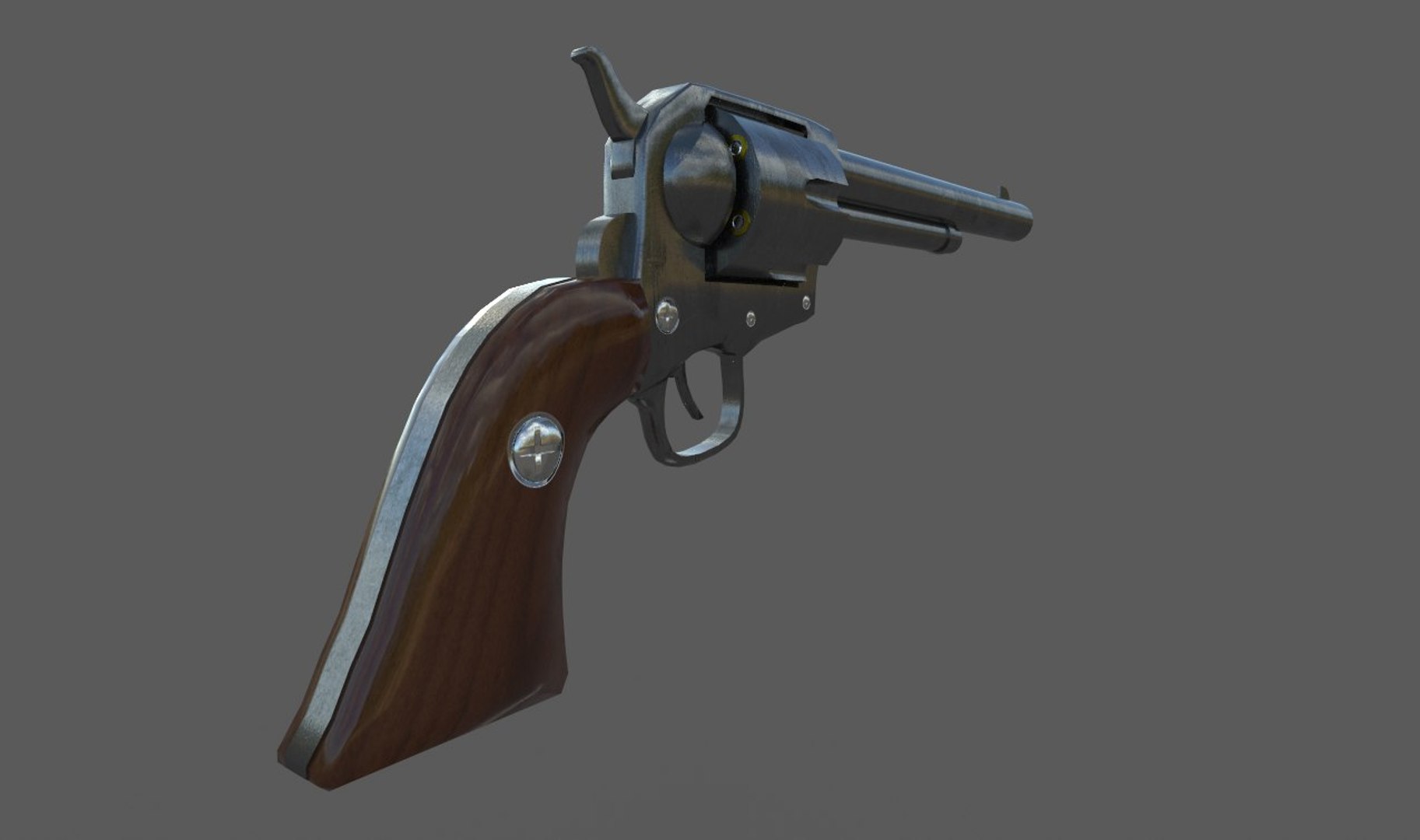 Revolver Steel Animations 3D Model - TurboSquid 1362469