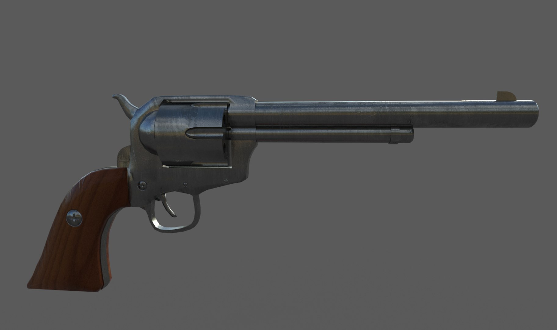 Revolver Steel Animations 3D Model - TurboSquid 1362469