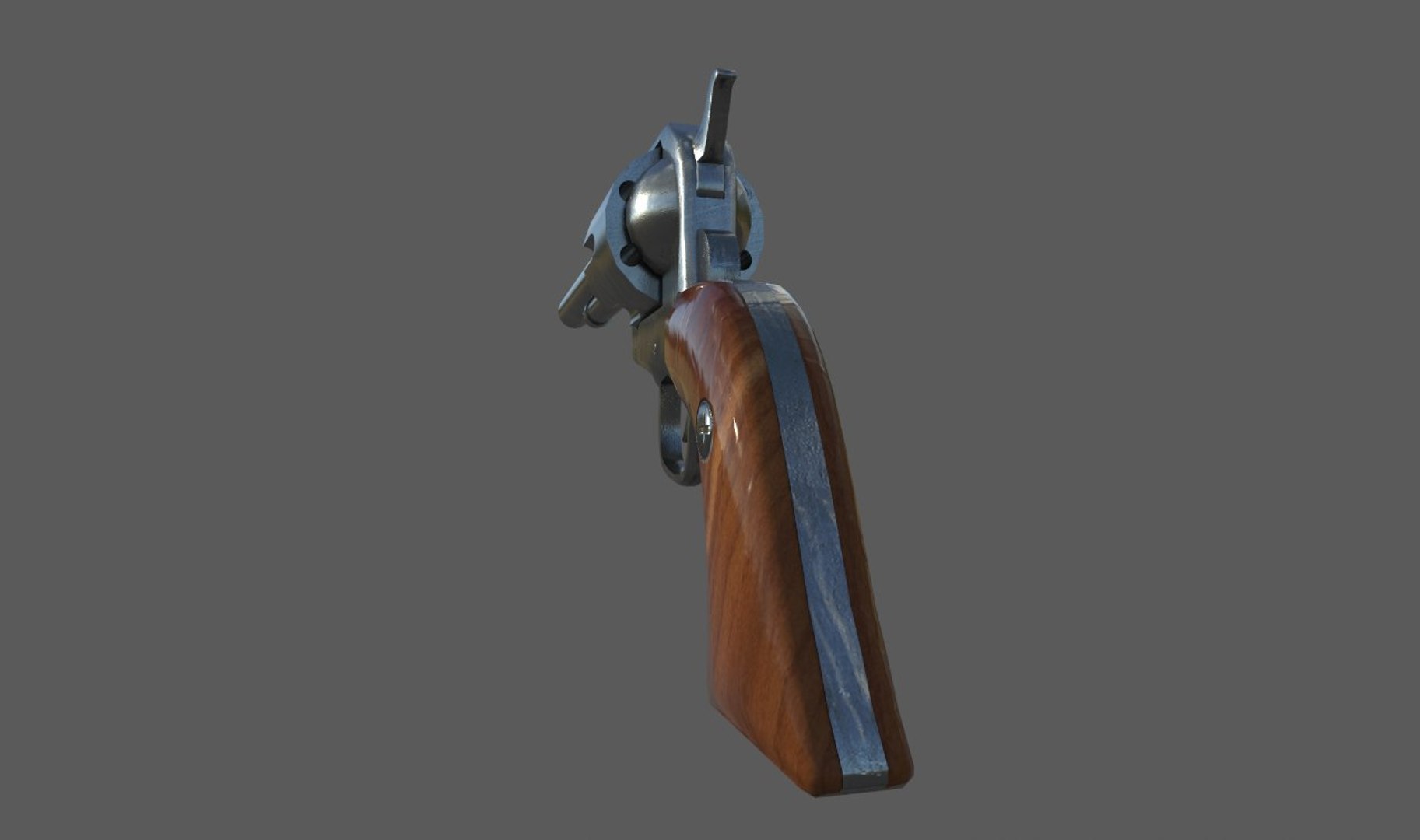 Revolver Steel Animations 3D Model - TurboSquid 1362469