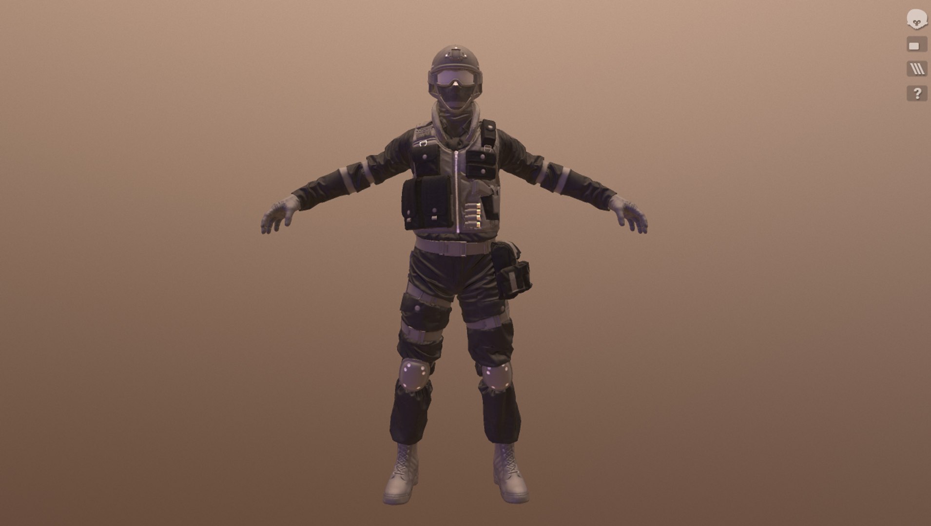 3D Model Swat Soldier - TurboSquid 1370243
