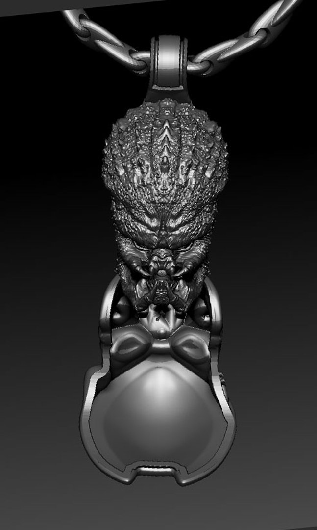 3D Predator Pendant Jewelry - TurboSquid 1371909