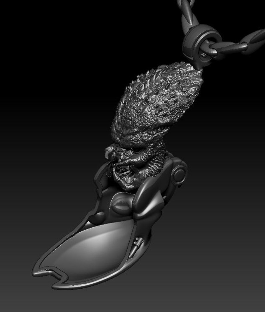3D Predator Pendant Jewelry - TurboSquid 1371909