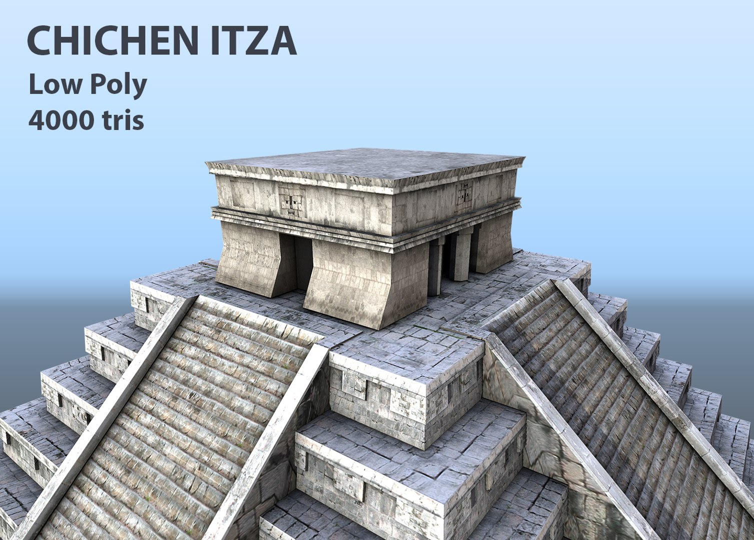 3D Chichen Itza Pyramid - TurboSquid 1377864