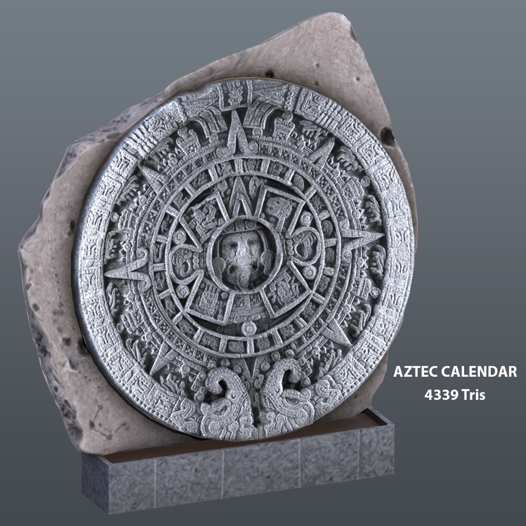 3D Aztec Calendar - TurboSquid 1377850