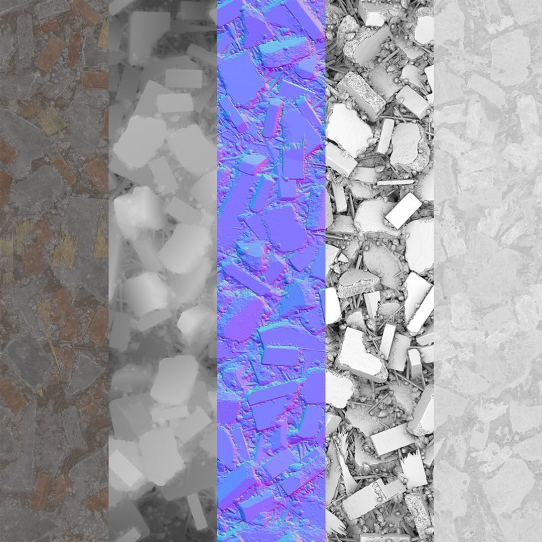 Debris Piles PBR seamless textures 4K Texture - TurboSquid 1412419