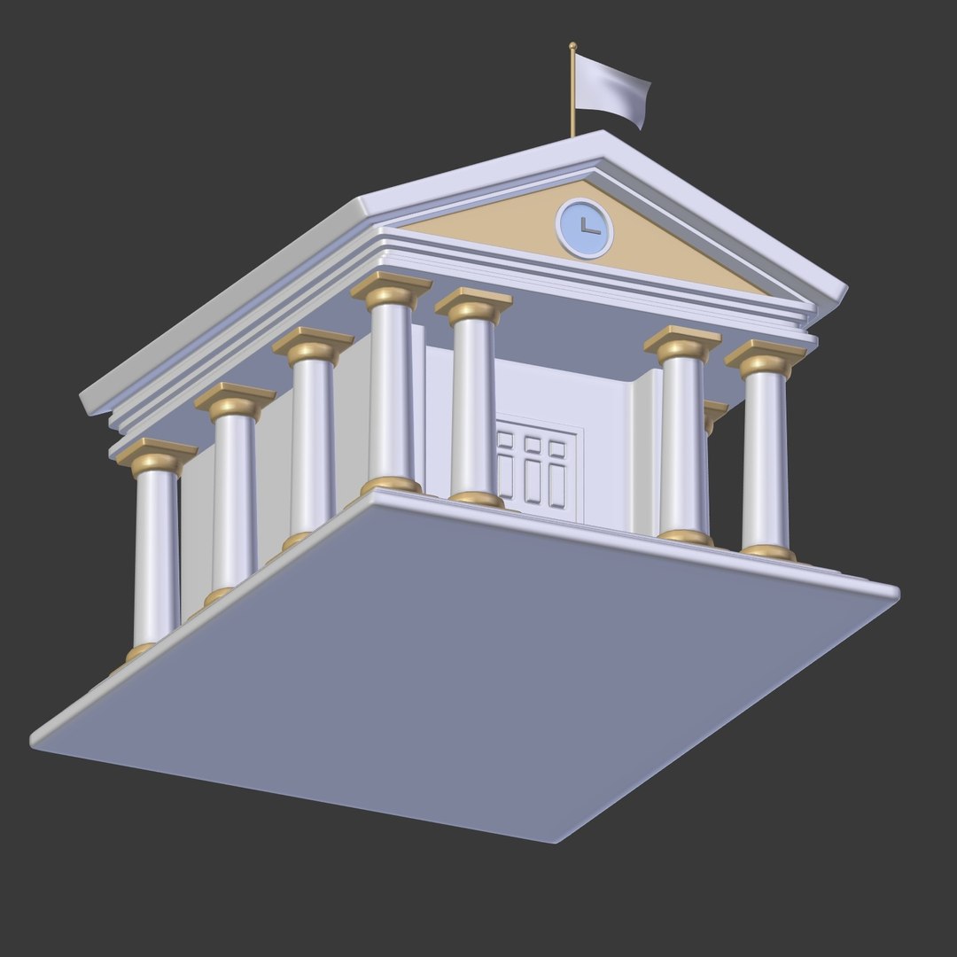 Cartoon Parliament Building 3D Model - TurboSquid 1418539