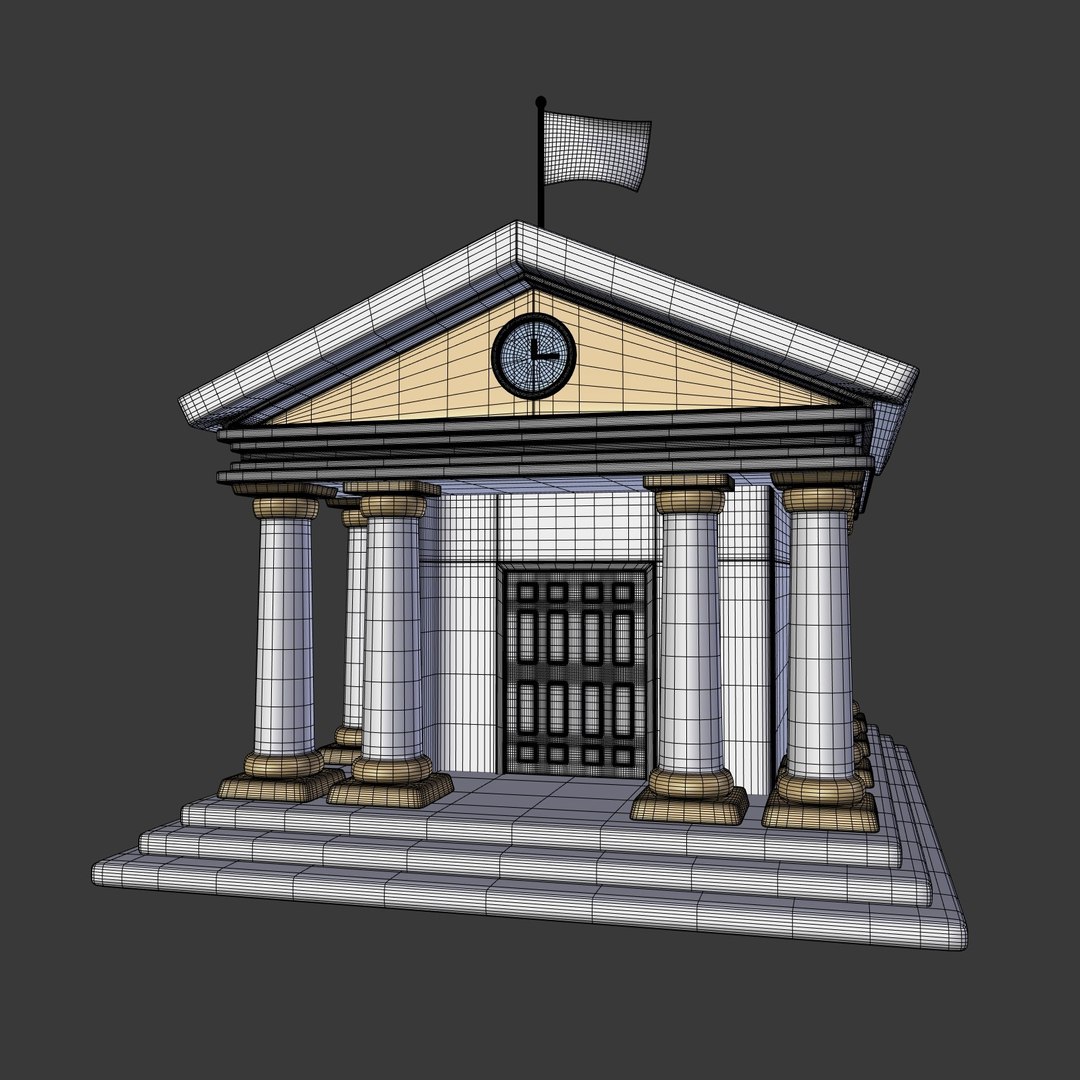 Cartoon Parliament Building 3D Model - TurboSquid 1418539