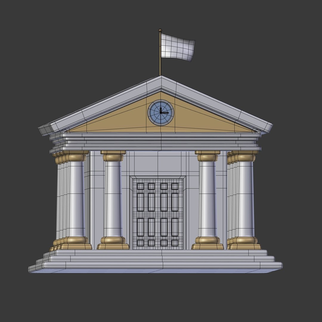 Cartoon Parliament Building 3D Model - TurboSquid 1418539