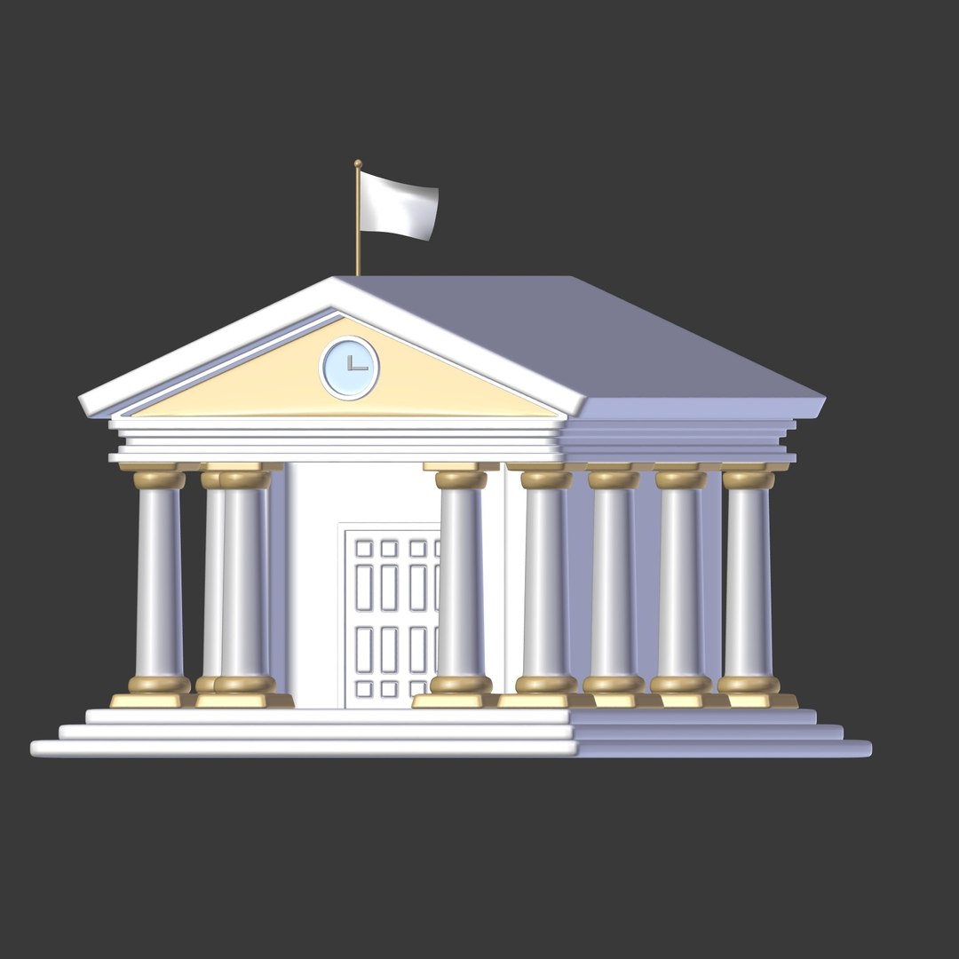 Cartoon Parliament Building 3D Model - TurboSquid 1418539