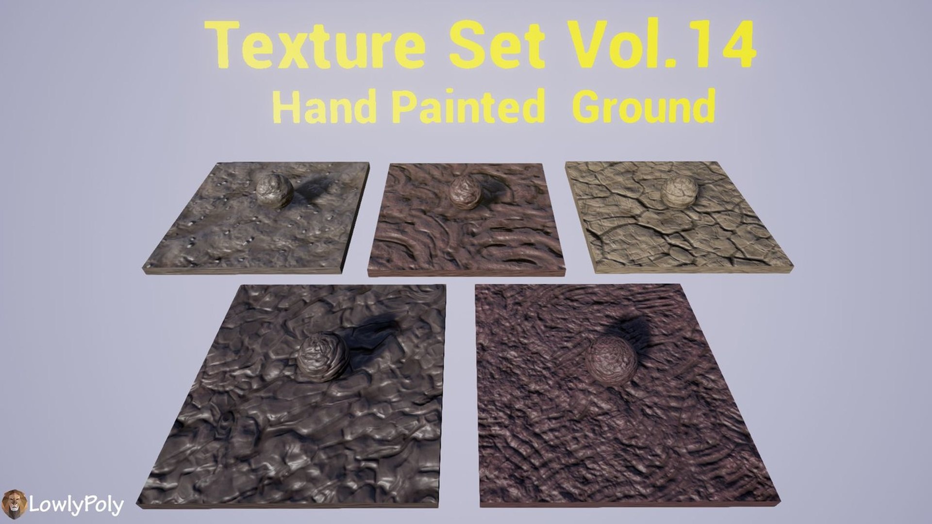 Texture Set Vol.14 Hand Painted Ground (Stylized Texture Ground ...