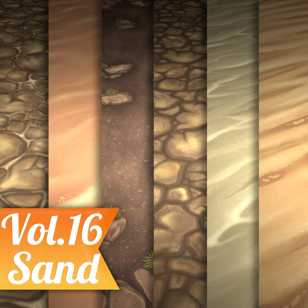 Texture Set Vol.16 Hand Painted Sand - TurboSquid 1098473