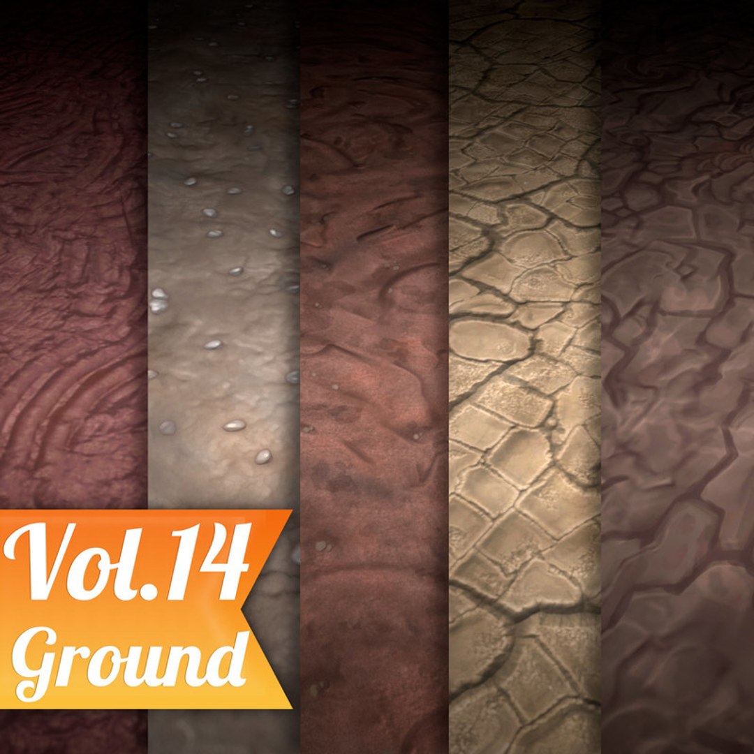 Texture Set Vol.14 Hand Painted Ground (Stylized Texture Ground ...