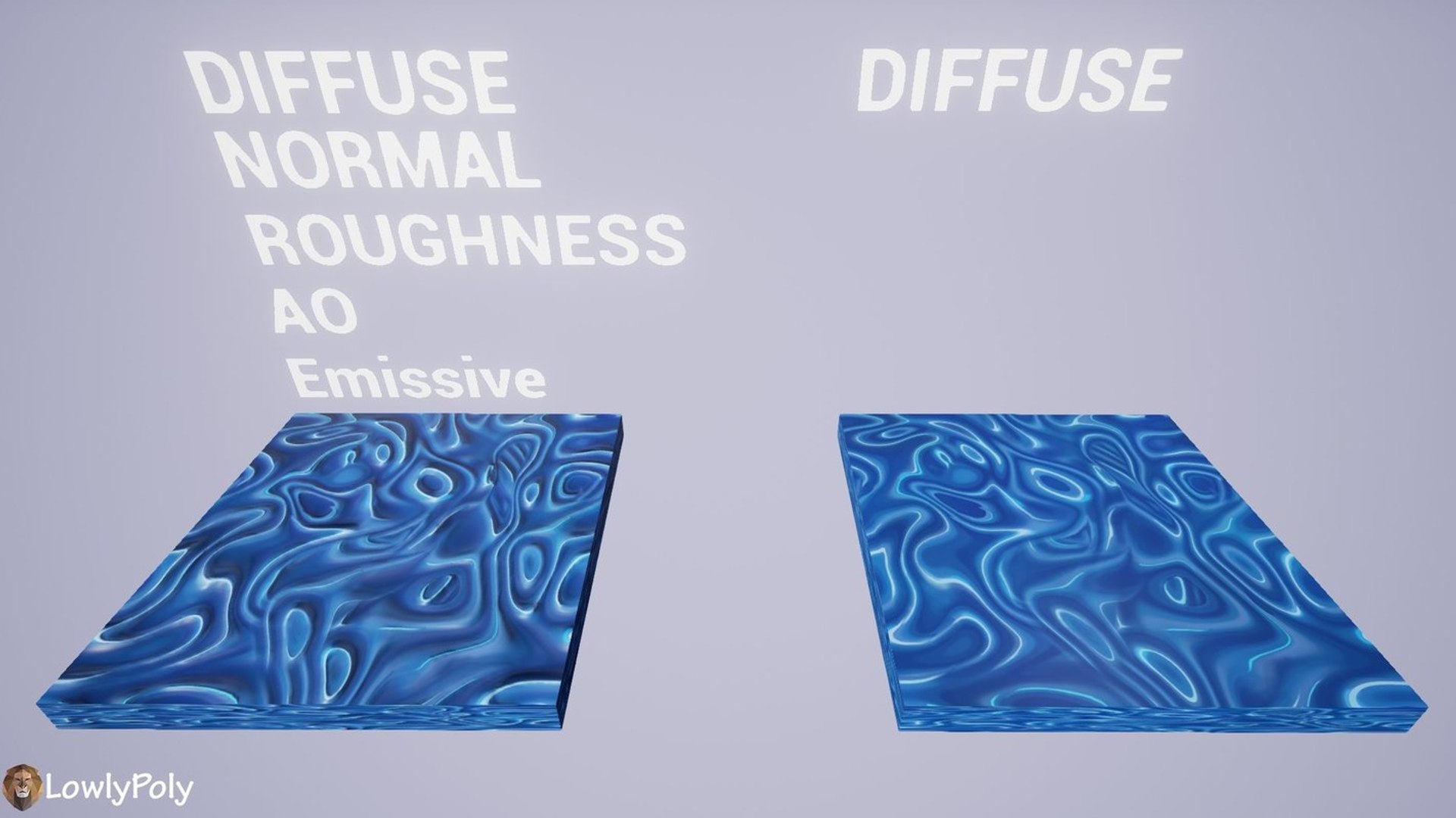 Texture Set Vol.36 Hand Painted Water (Stylized Texture Water ...