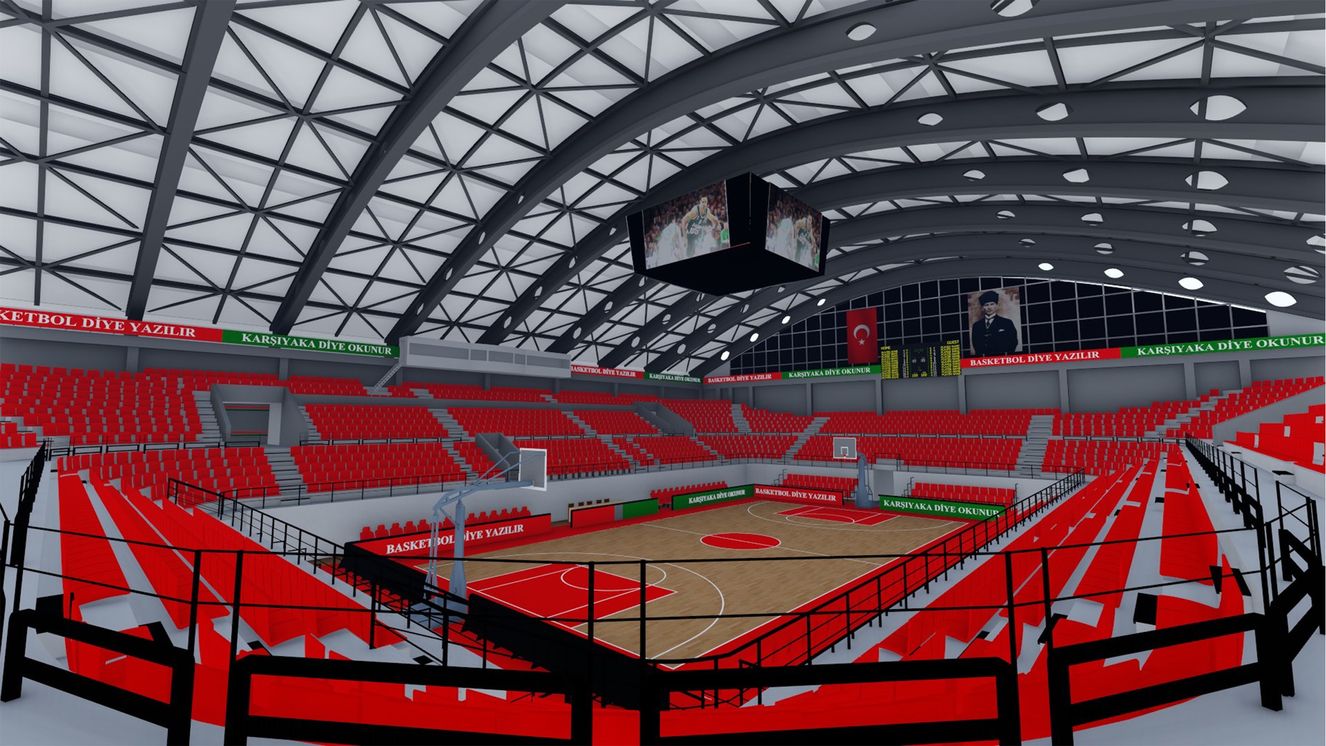 3D Basketball Area - TurboSquid 1438481