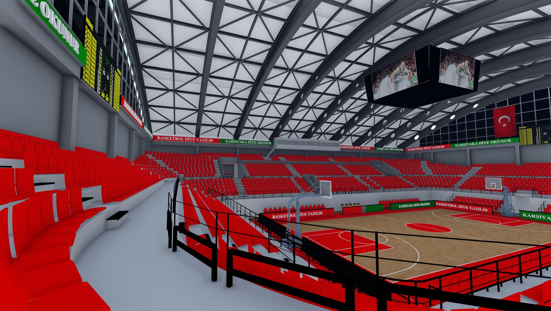 3D Basketball Area - TurboSquid 1438481