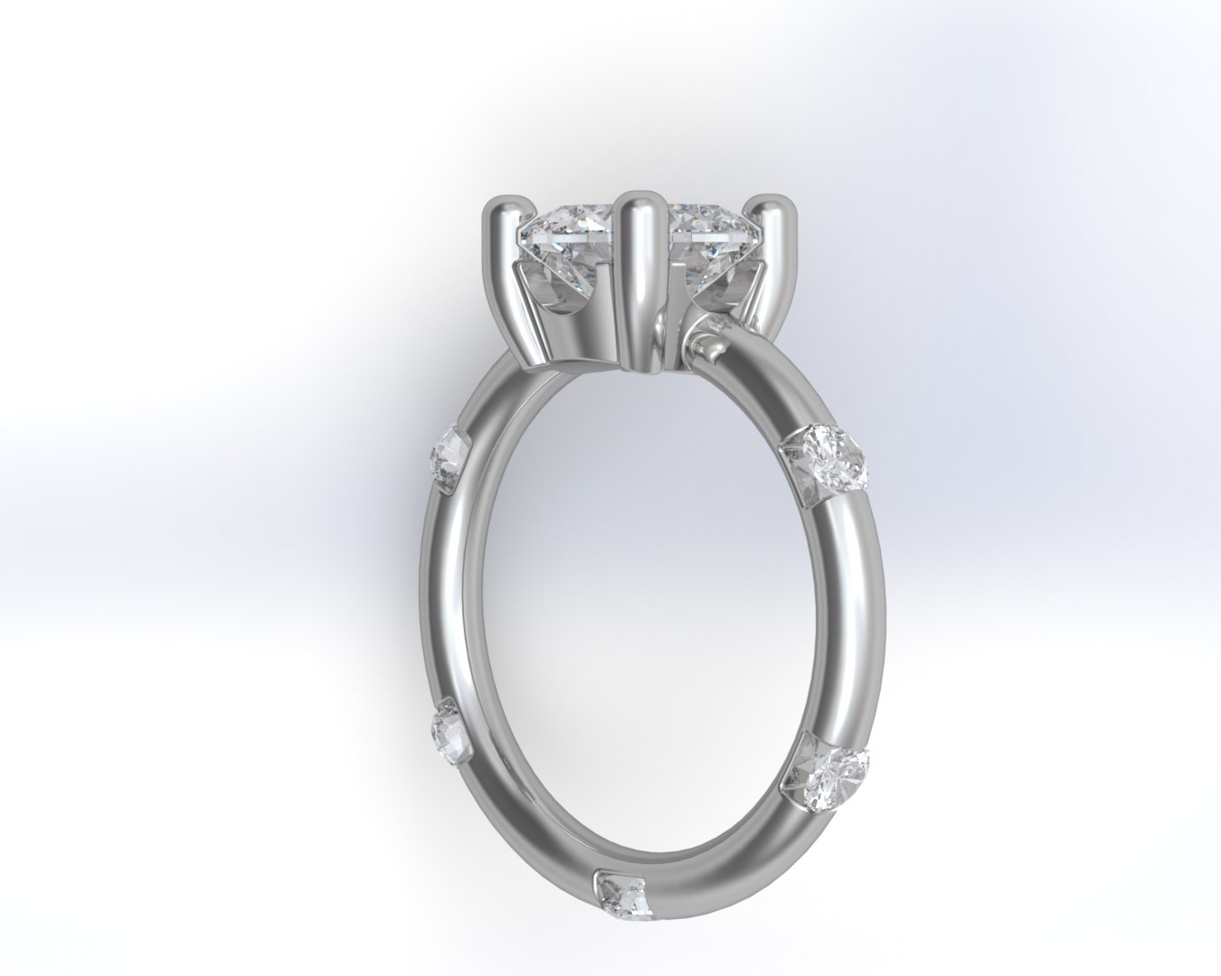 3D engagement ring model - TurboSquid 1441548
