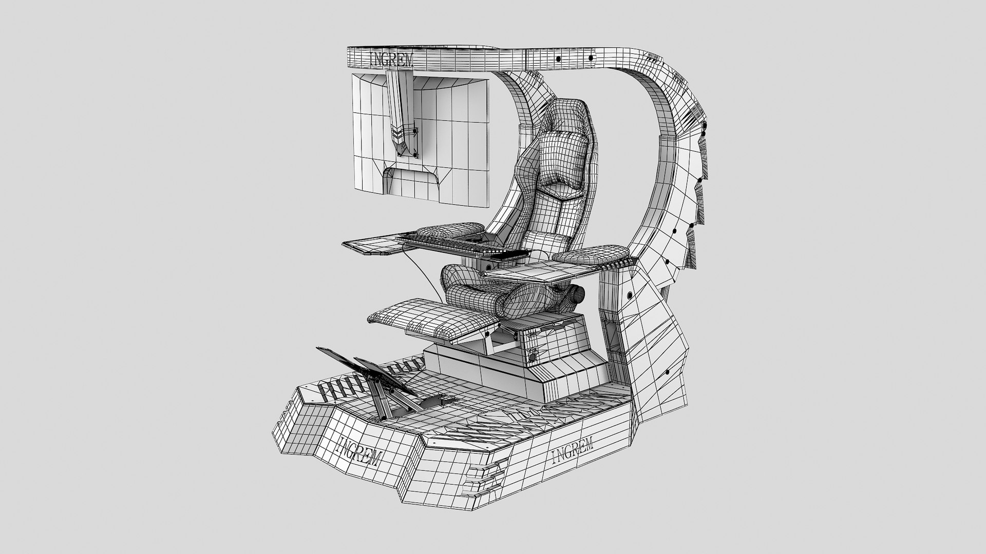 Ingrem Tg-gcp001 Gaming Workstation 3D Model - TurboSquid 1447565