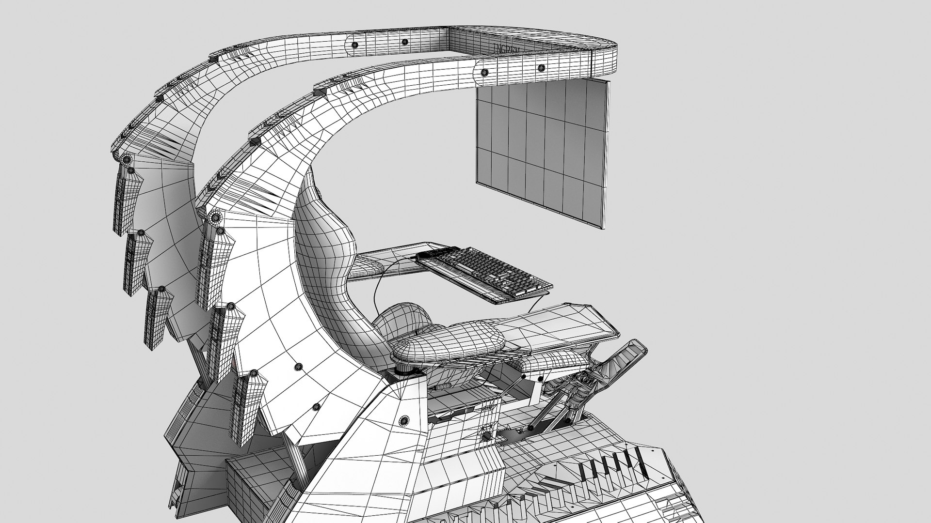 Ingrem Tg-gcp001 Gaming Workstation 3D Model - TurboSquid 1447565