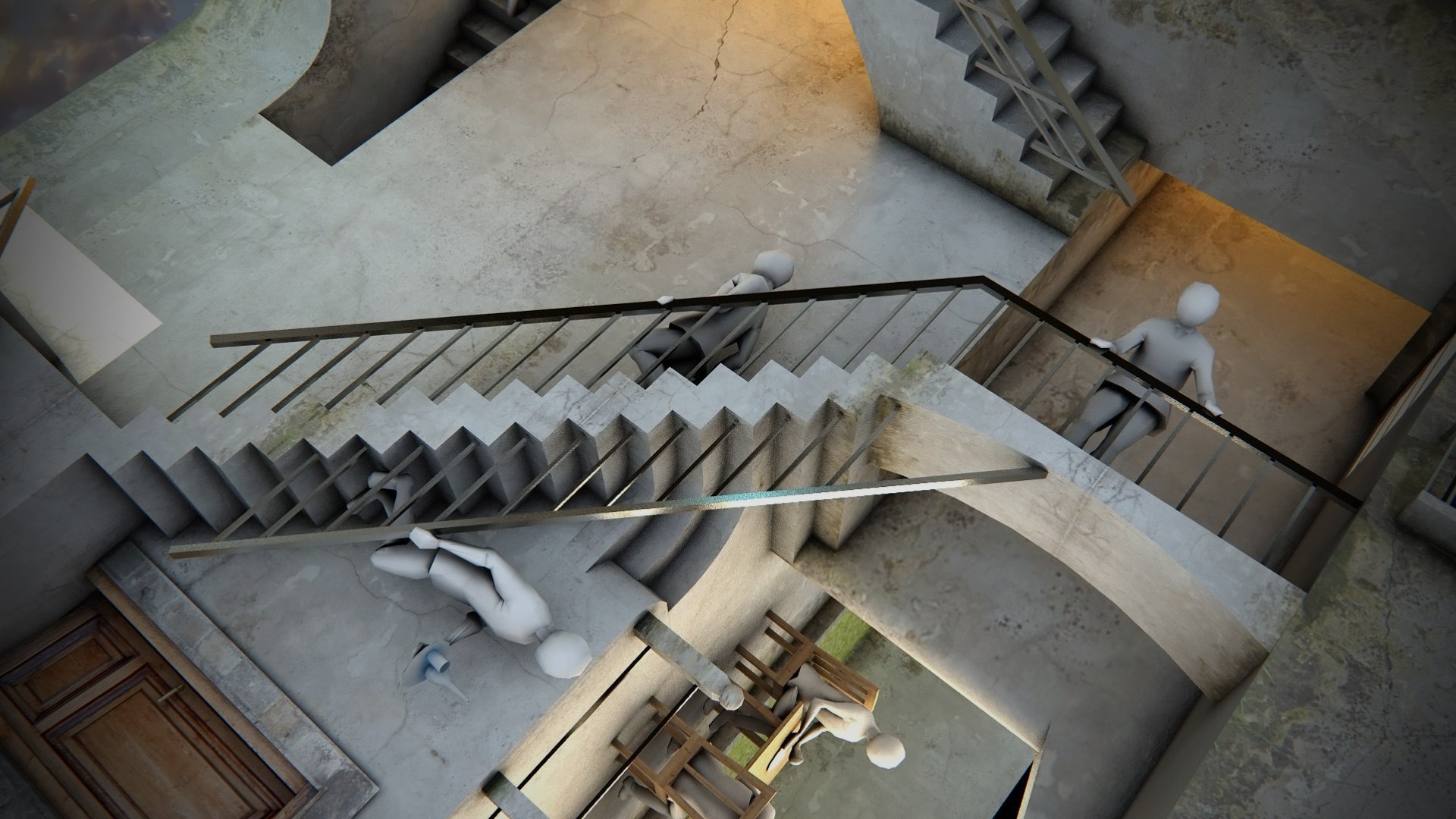 Mc Escher Relativity Model - TurboSquid 1448313