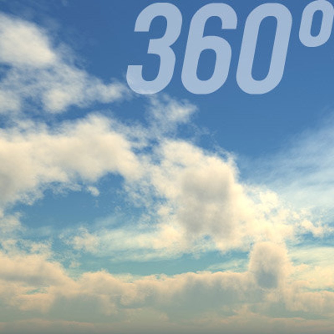 360° Sky Texture: Cloudy Noon - TurboSquid 211719