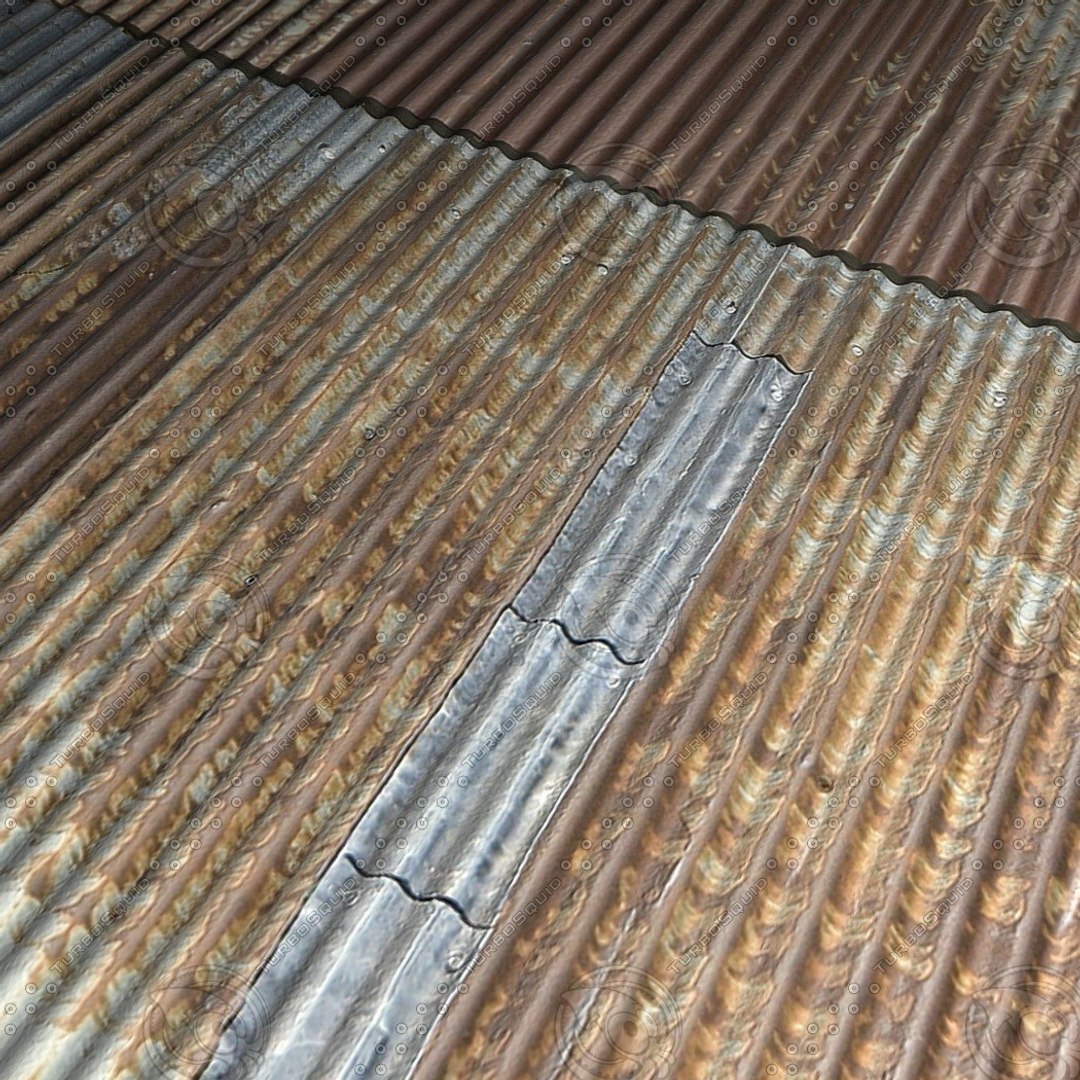 Corrugated Rusted Iron Roof Texture --------- High Resolution ...
