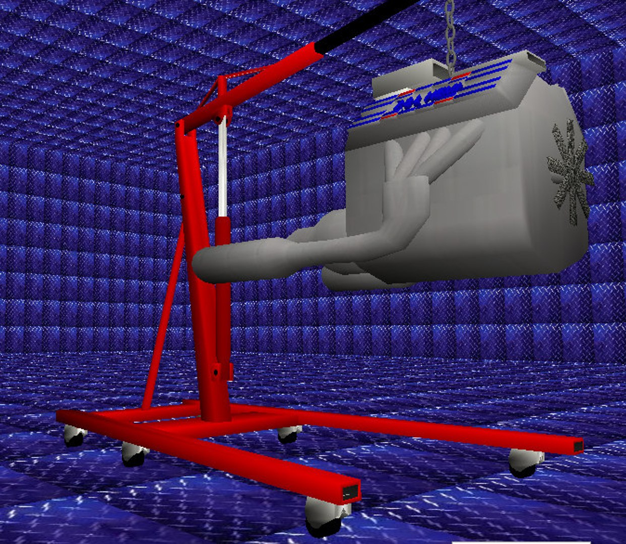 3d Engine Crane Hemi