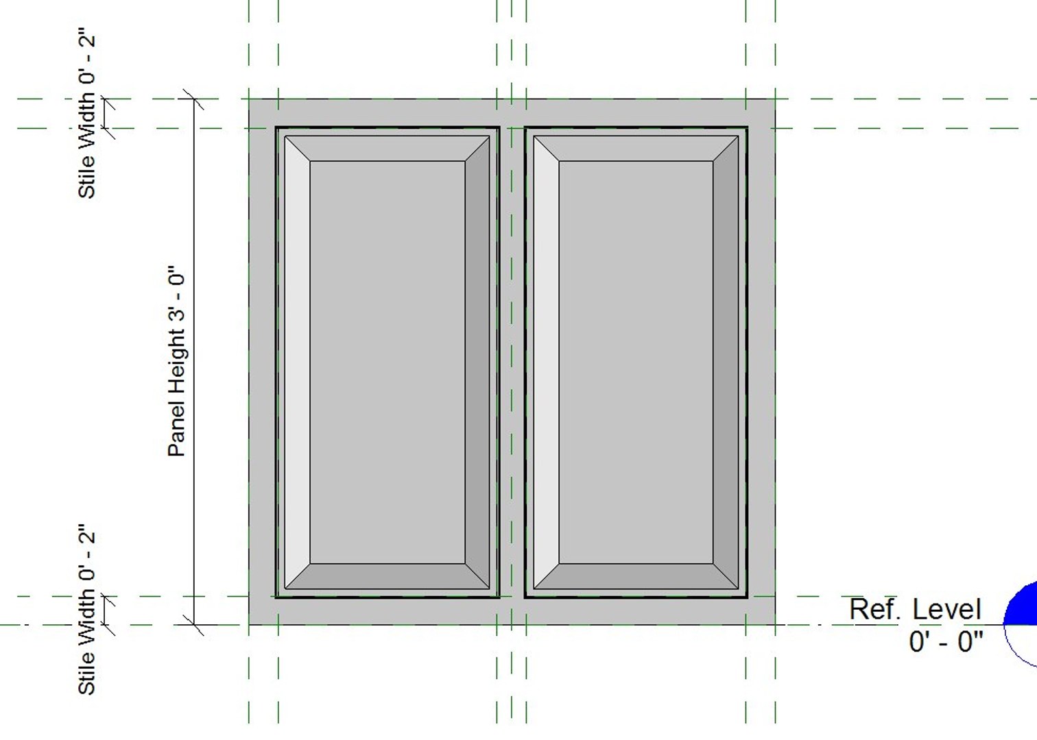 Panel-2 Horizontal Recess - TurboSquid 471536