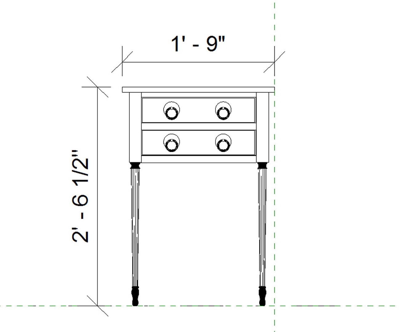 Furniture_Nightstand_Federal_Style.rfa - TurboSquid 513282
