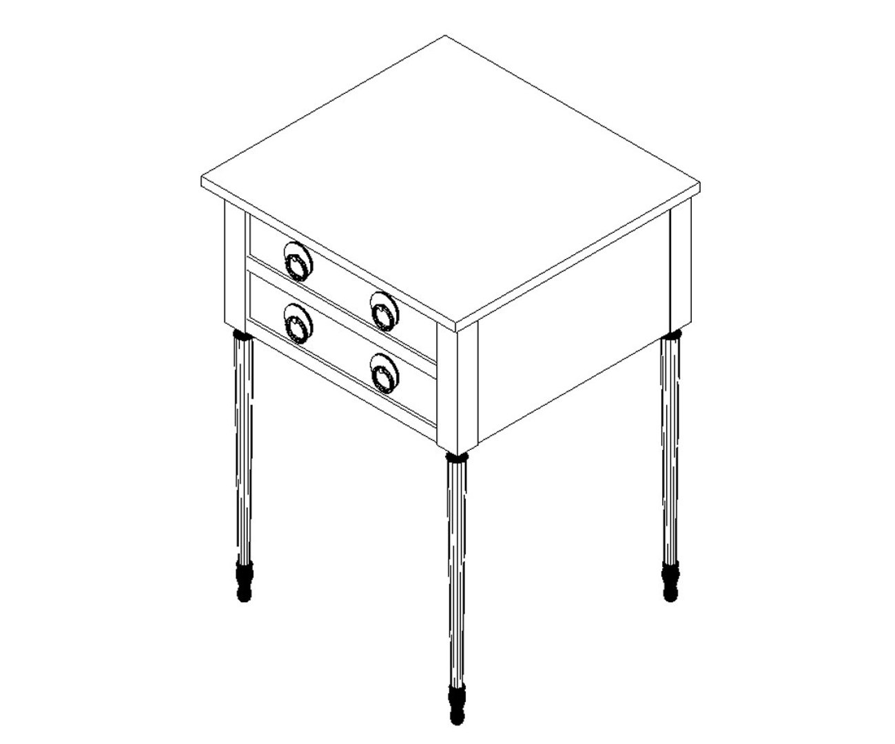 Furniture_Nightstand_Federal_Style.rfa - TurboSquid 513282