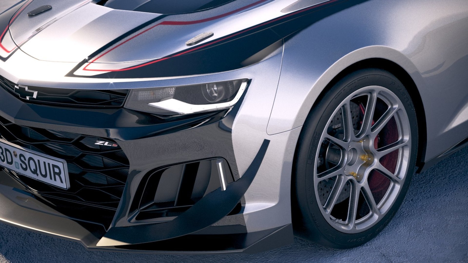 3D Chevrolet Camaro Gt4r - TurboSquid 1465035