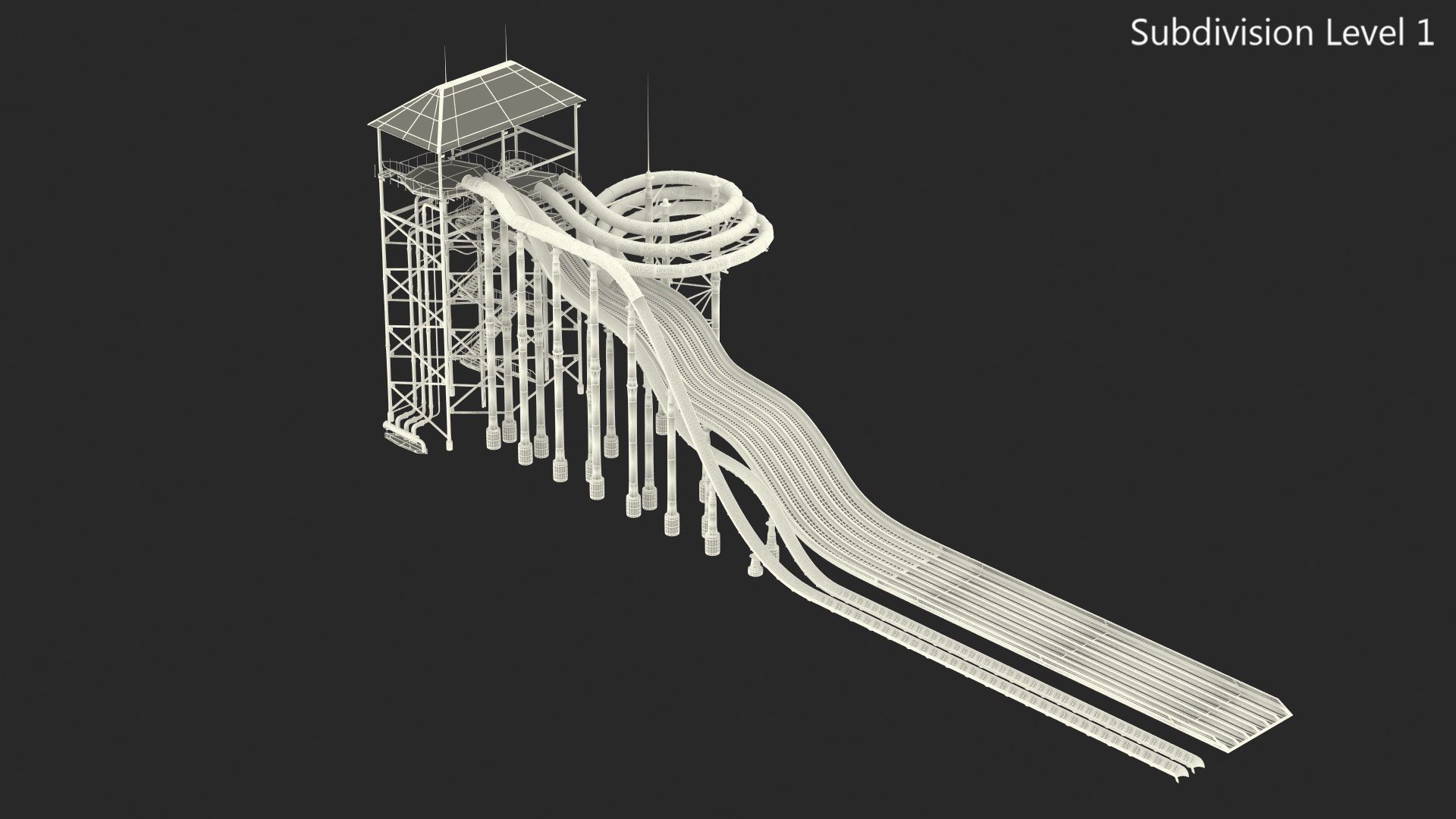 3D Mat Racer Water Slide Model - TurboSquid 1493662