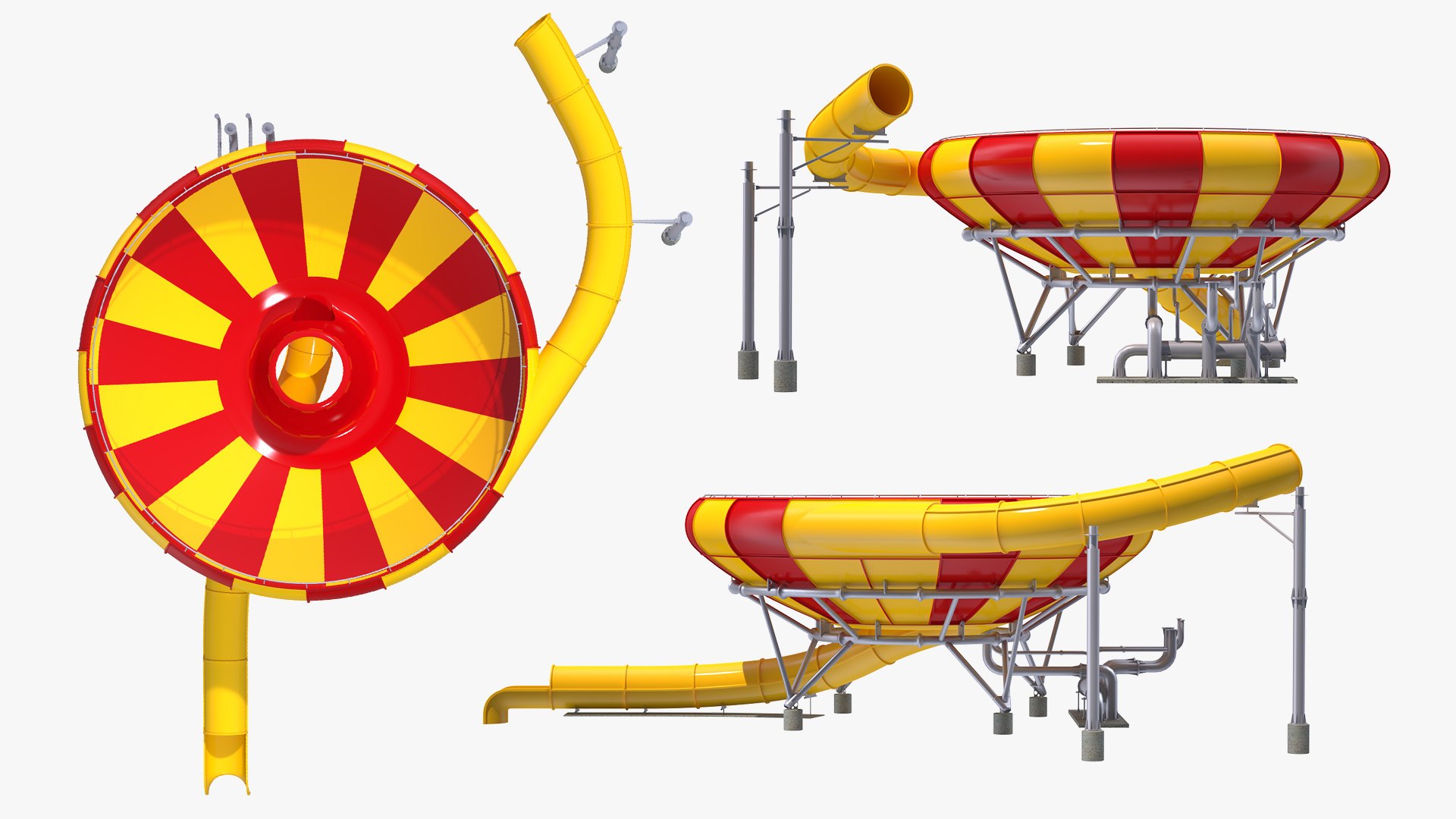 Water Slide Funnel Model - TurboSquid 1493669