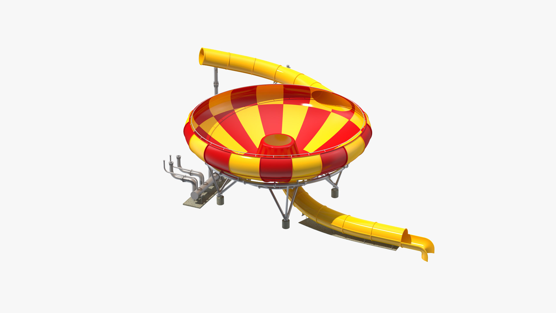 Water Slide Funnel Model - TurboSquid 1493669