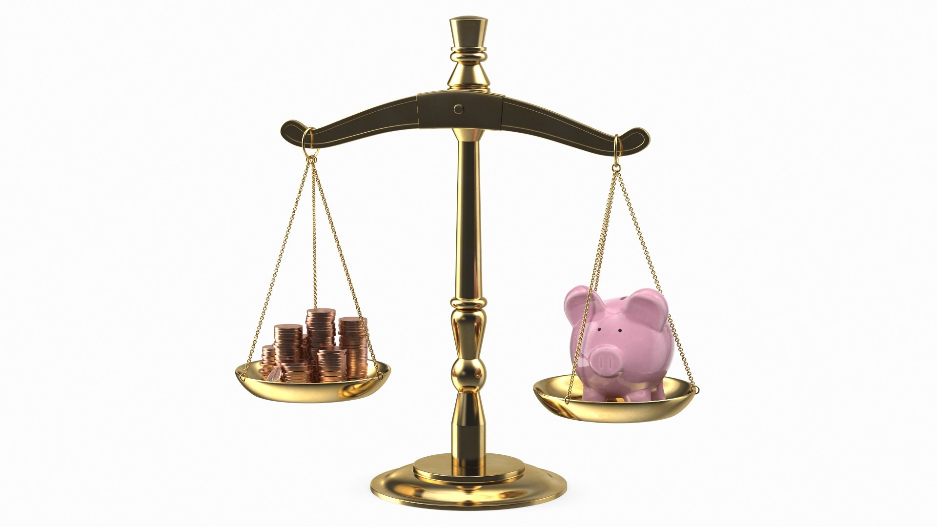 3D Scales Piggy Bank Coins Model - TurboSquid 1495680