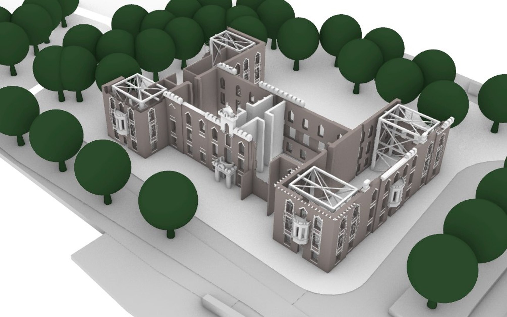 Roosevelt Island Smallpox Hospital Model - TurboSquid 1495921
