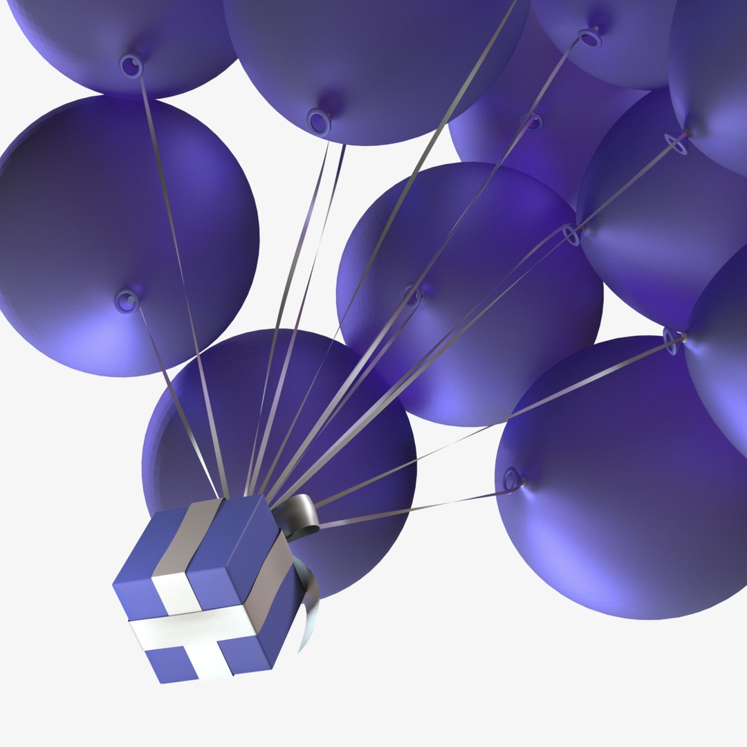 3D Flying Gift Model - TurboSquid 1498056