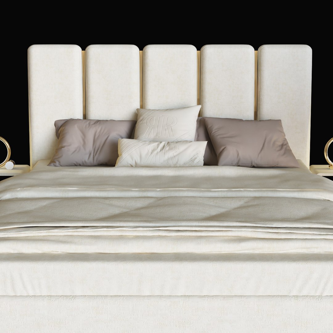 3D Model Rugiano Bed - TurboSquid 1500112