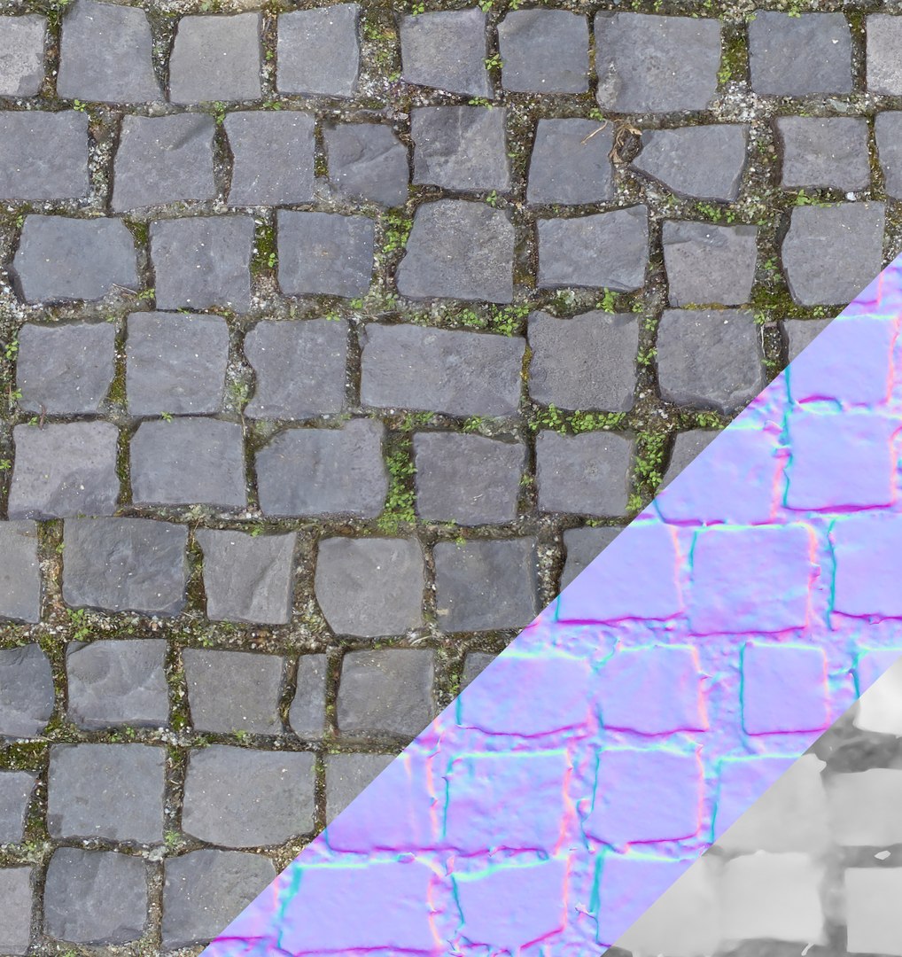 Cobble Stone Tex With Normal Map 05 - TurboSquid 1505730