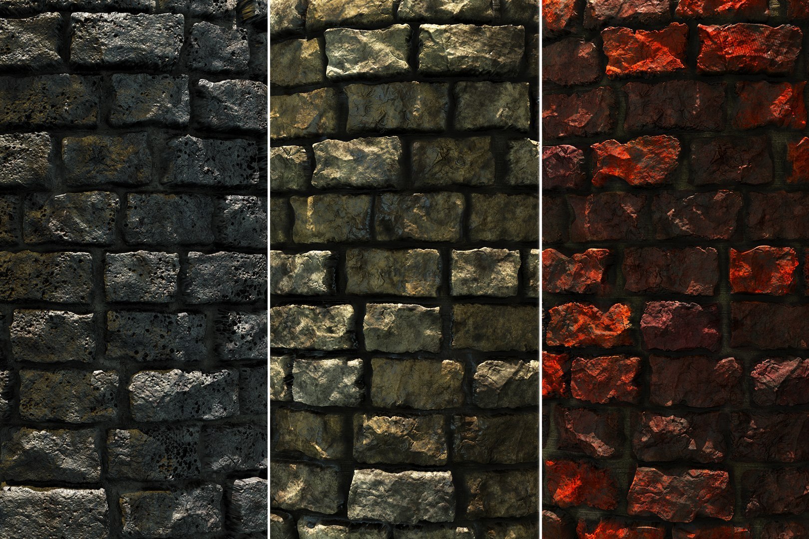 Brick Wall Game Ready Textures - TurboSquid 1298145