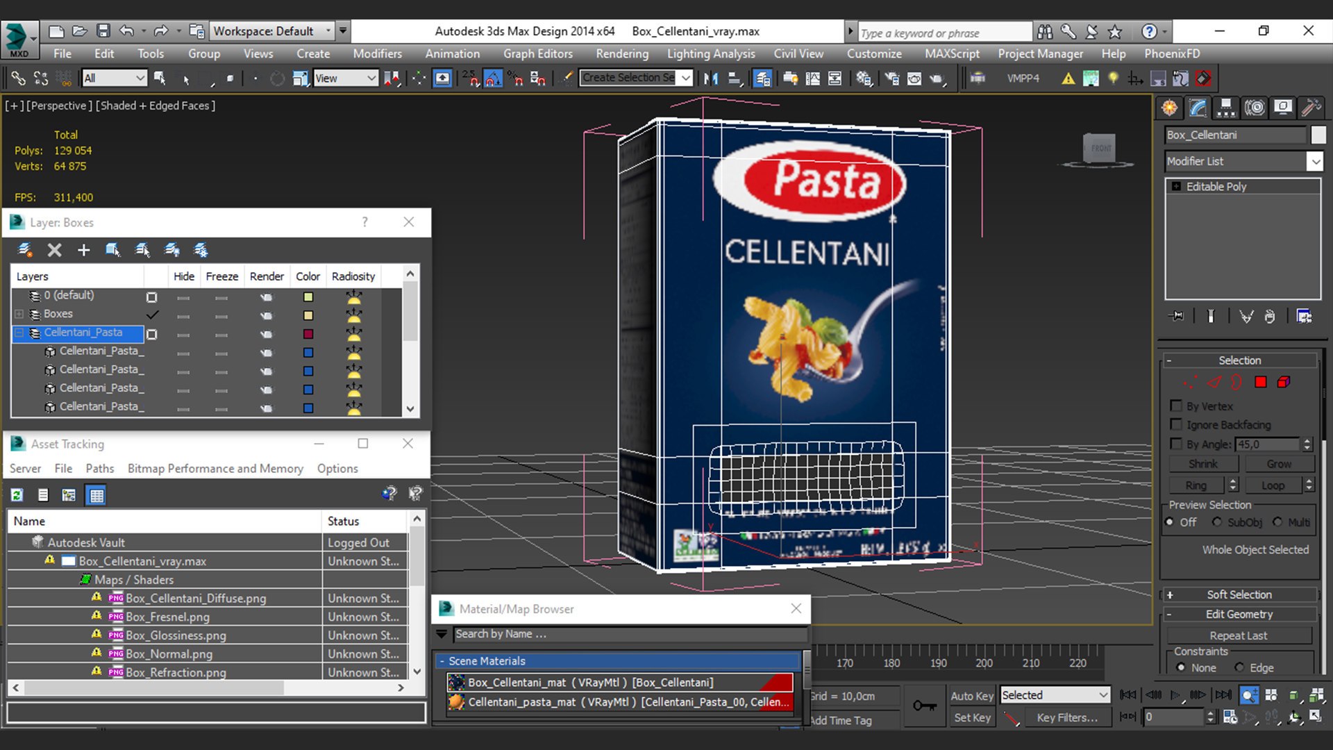 3D model box cellentani - TurboSquid 1509297