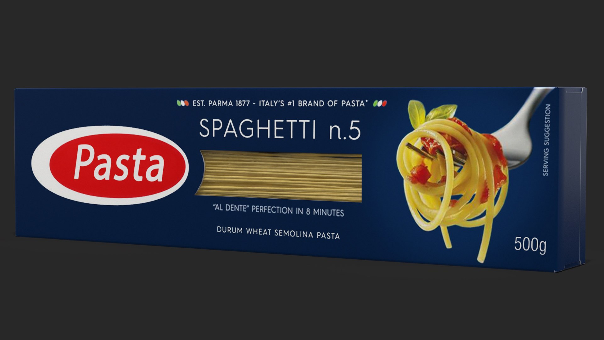 Spaghetti Pasta Box 3D Model - TurboSquid 1509544