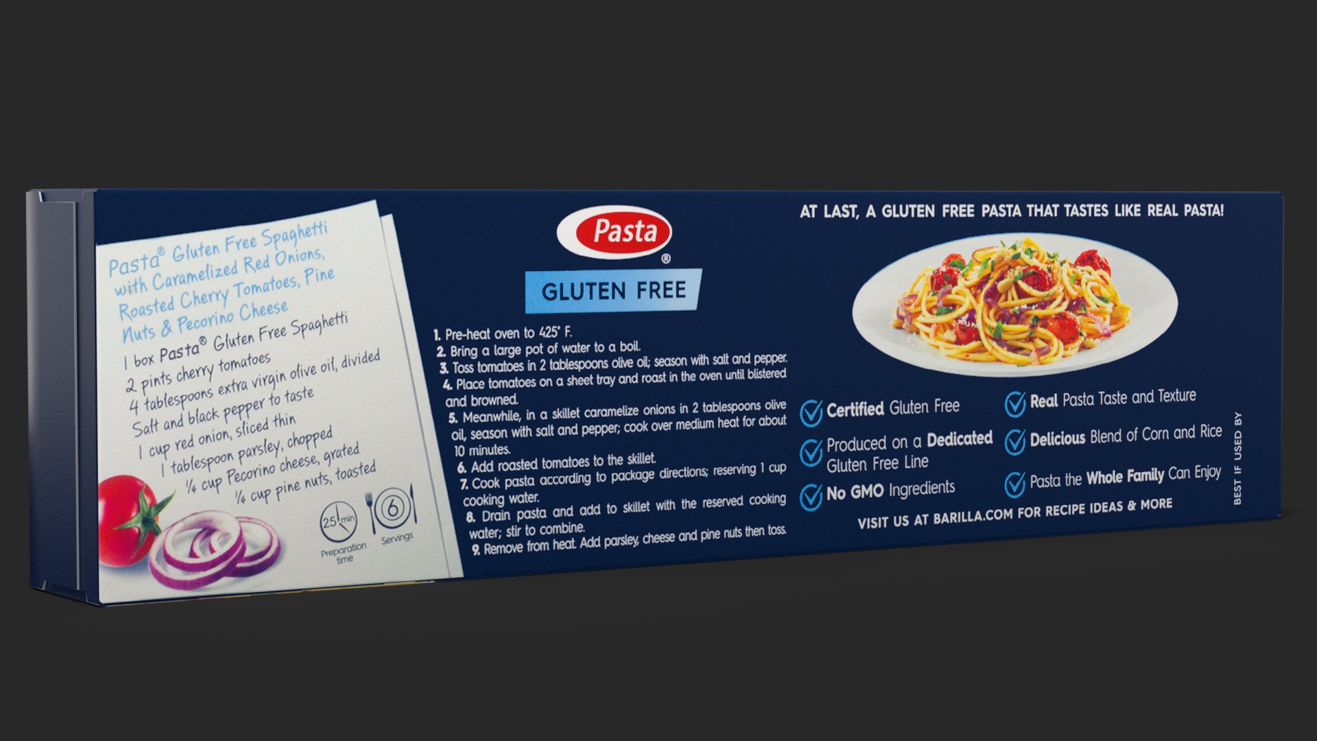 Spaghetti Pasta Box 3D Model - TurboSquid 1509544