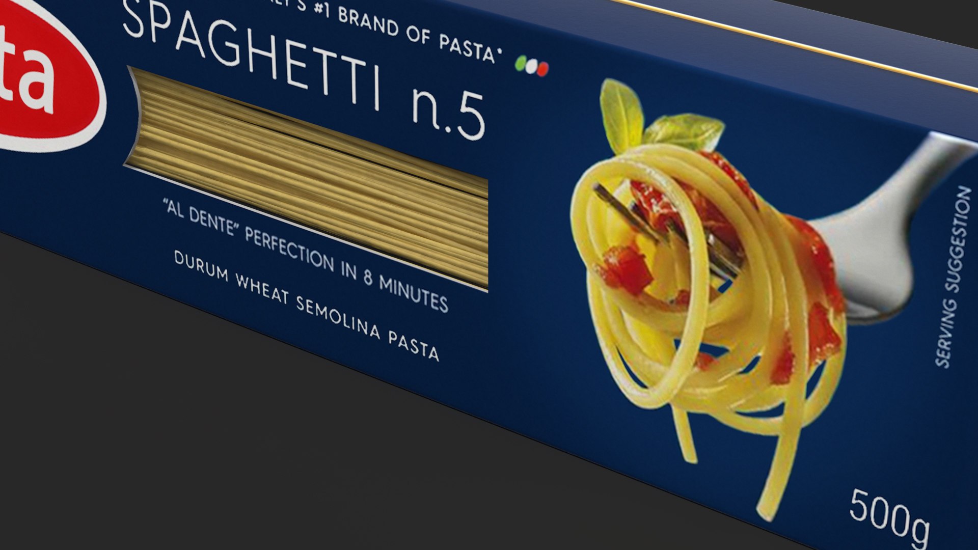 Spaghetti Pasta Box 3D Model - TurboSquid 1509544