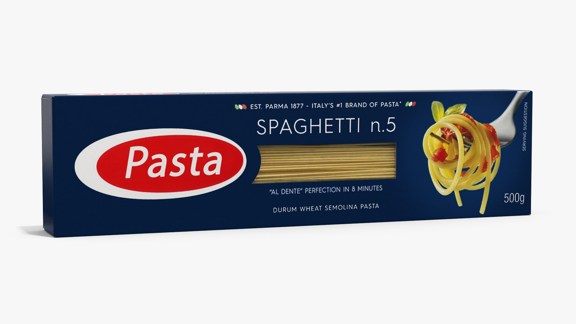 Spaghetti Pasta Box 3D Model - TurboSquid 1509544