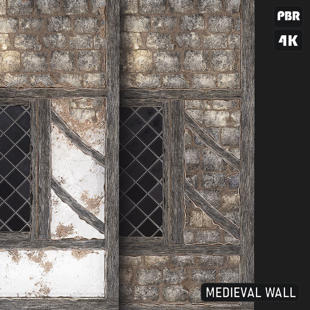 PBR Medieval Wall Textures - TurboSquid 1516593