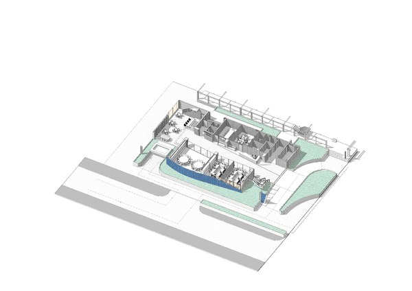college university building revit 3d max