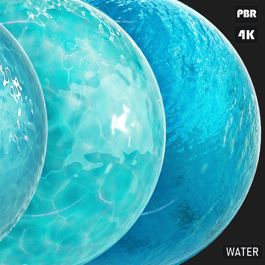 PBR Water Textures - TurboSquid 1538389