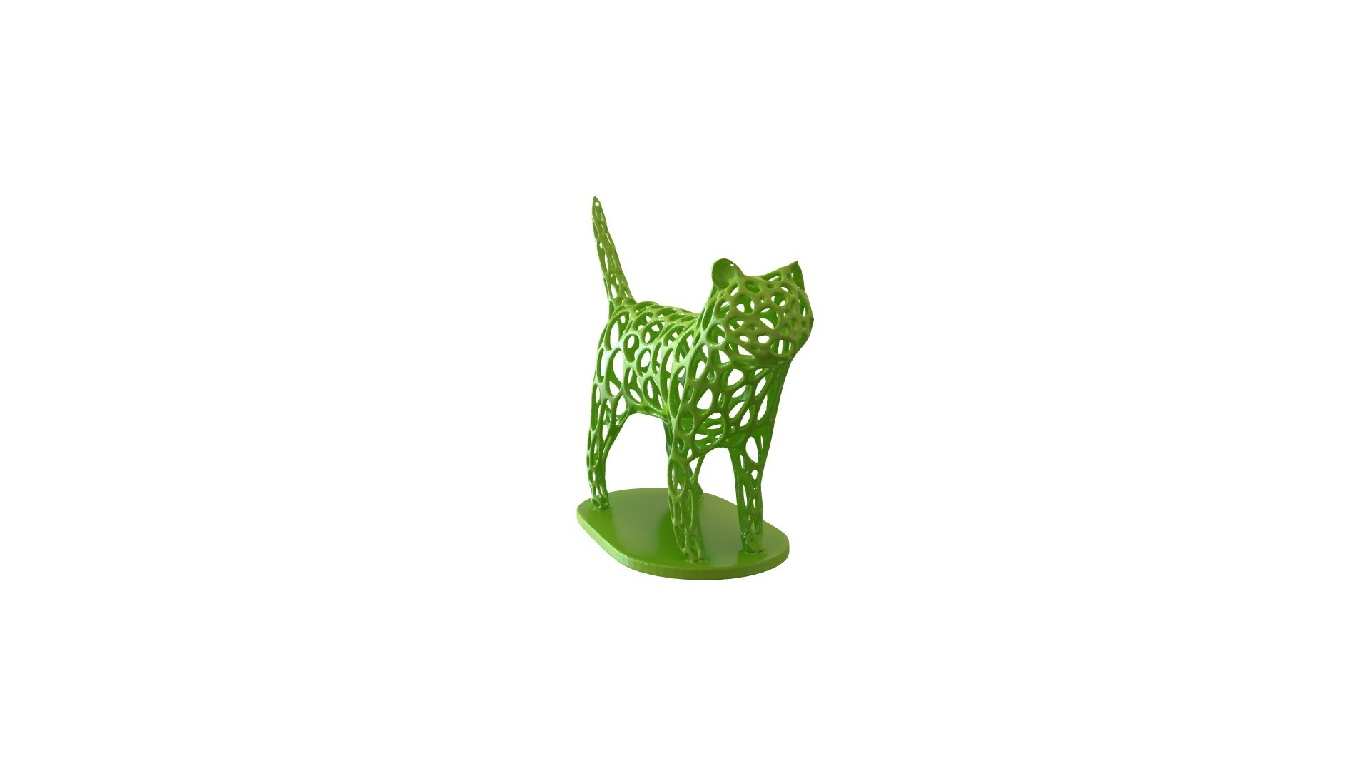 3D wireframe cat - TurboSquid 1561639