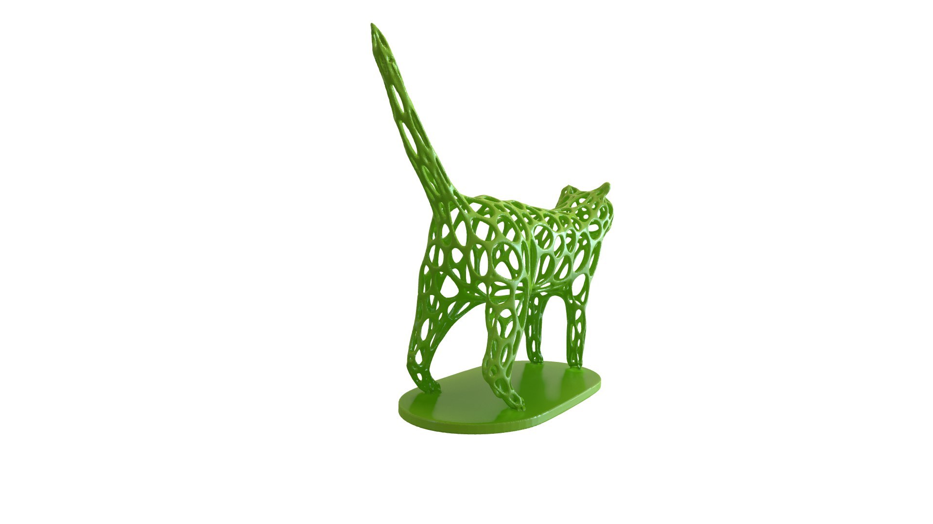 3D wireframe cat - TurboSquid 1561639
