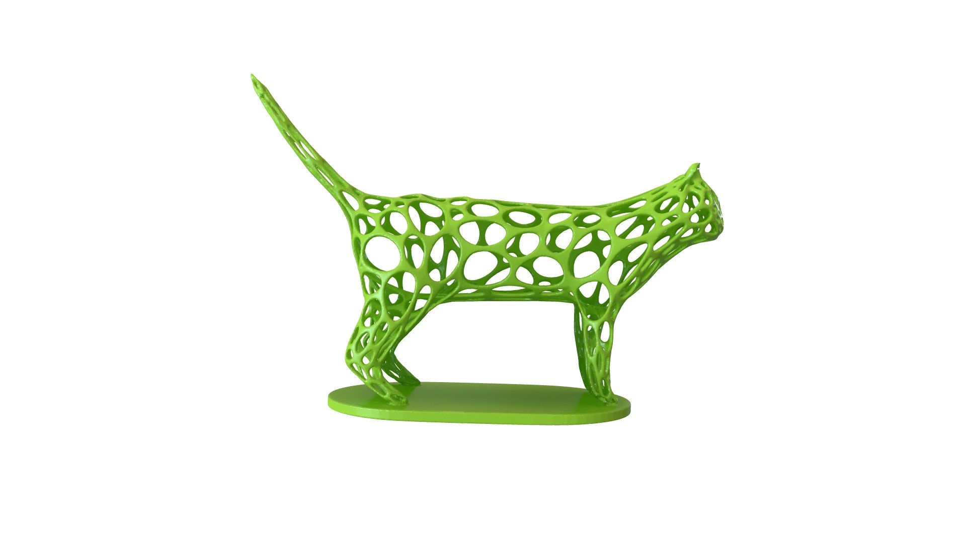 3D wireframe cat - TurboSquid 1561639